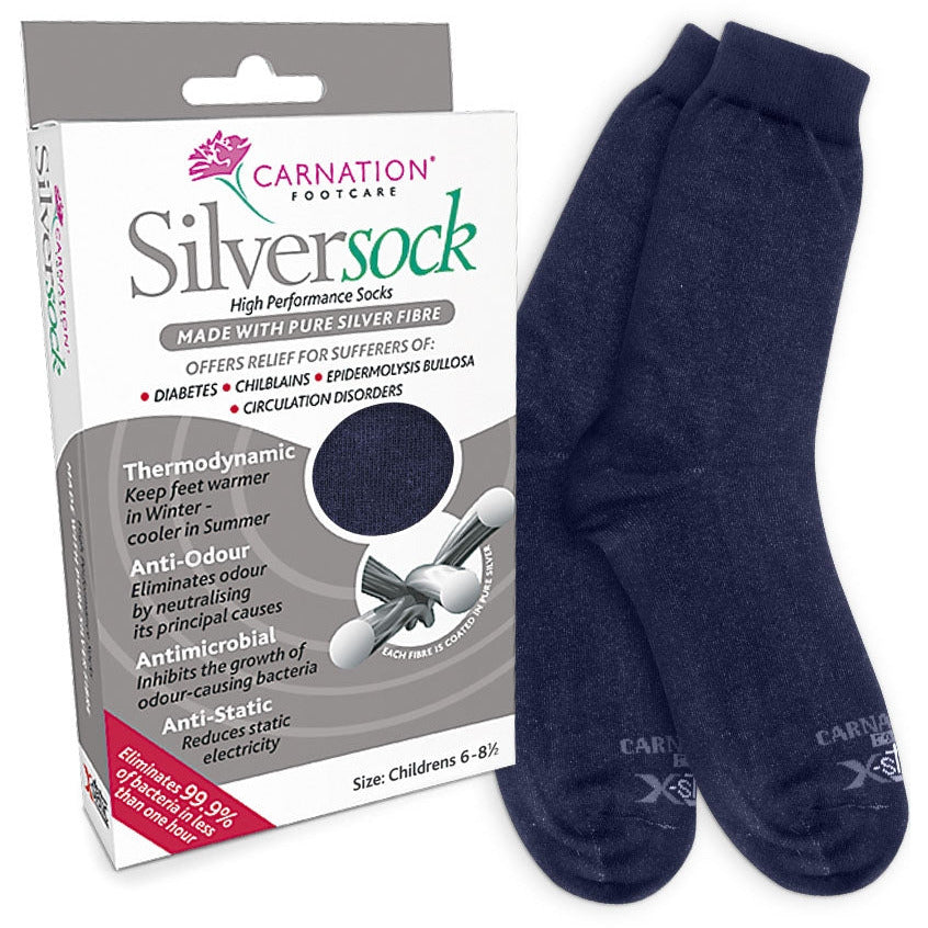 Silversocks - Childs 3-5.5 - Blue – Medisave UK
