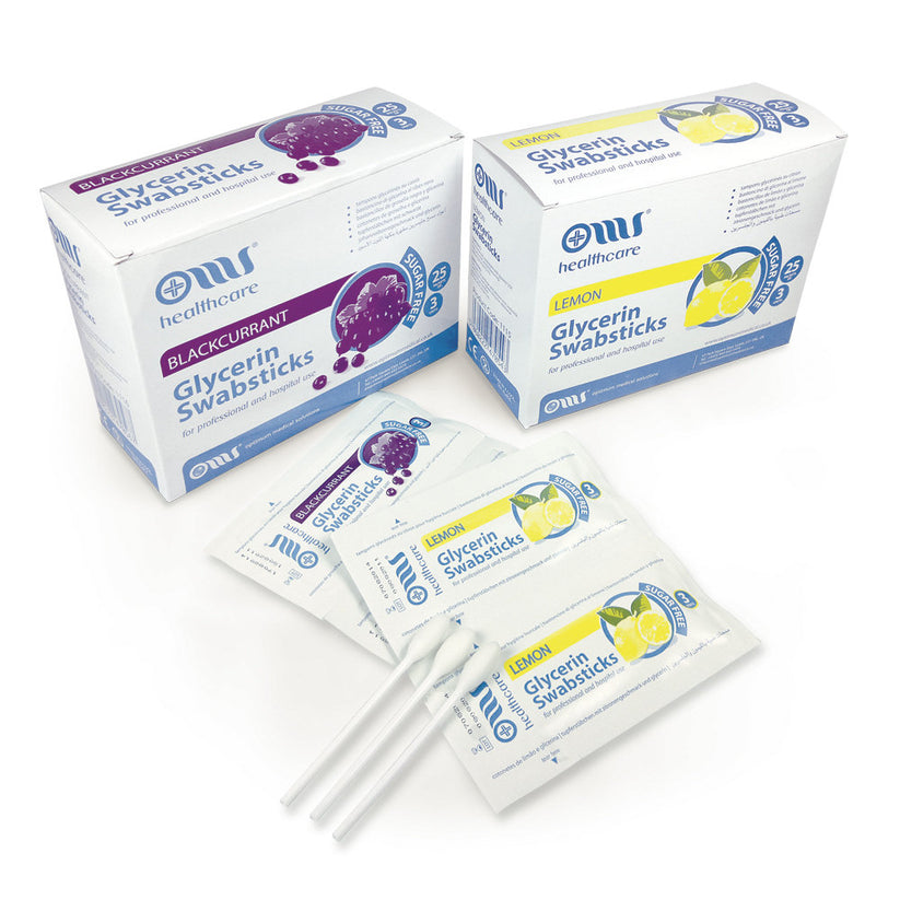 Lemon and Glycerine Mouth Swab Sticks x 75 – Medisave UK