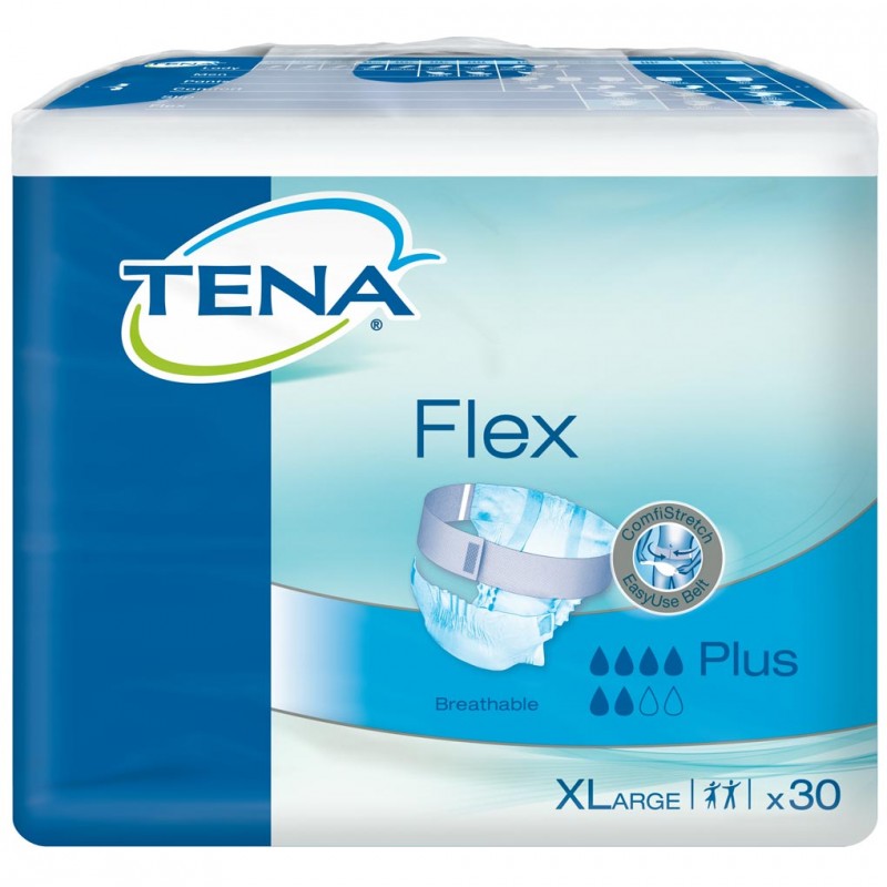 Tena Flex Plus X- Large - 30 Pack – Medisave UK