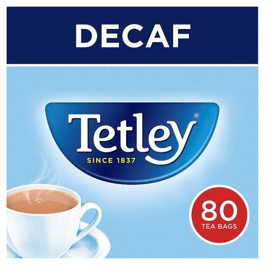 Tetley Decaffeinated Tea Bag (Pack of 80) – Medisave UK