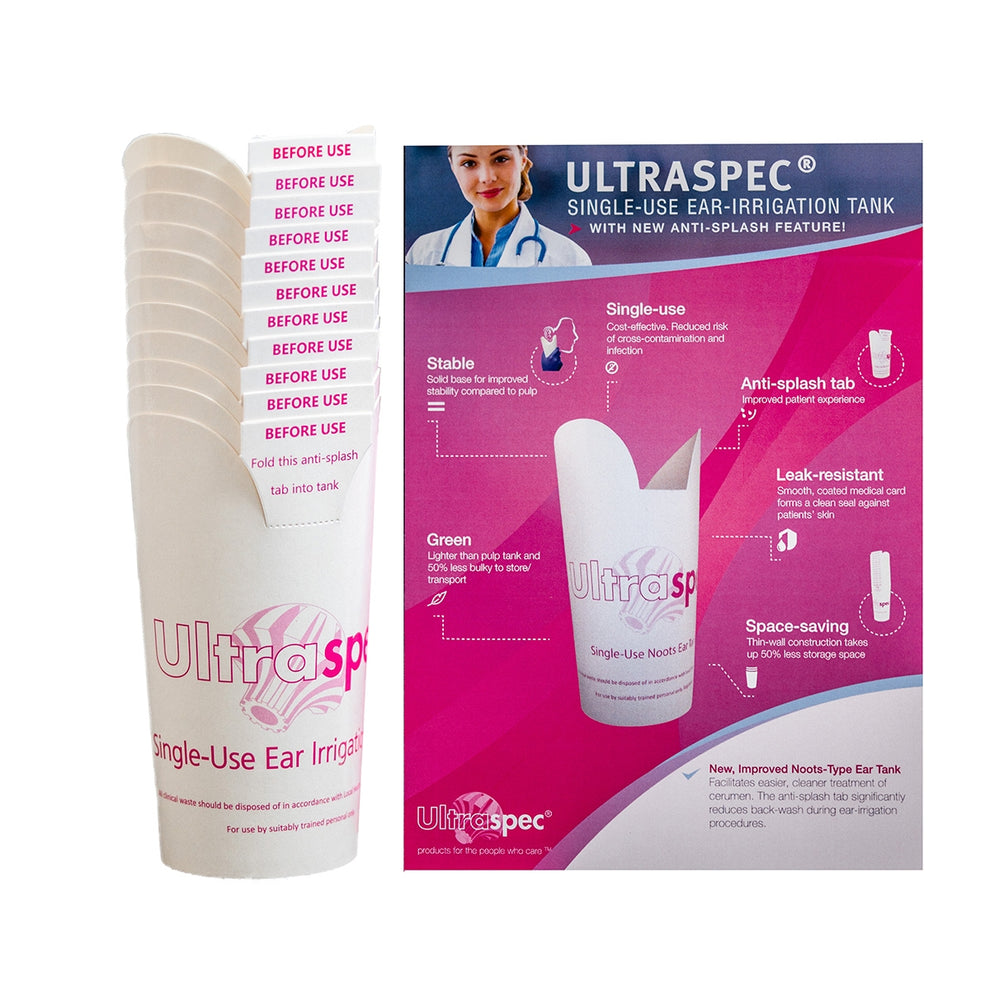 Ultraspec Ear Irrigation Tank x 50 Noots – Medisave UK