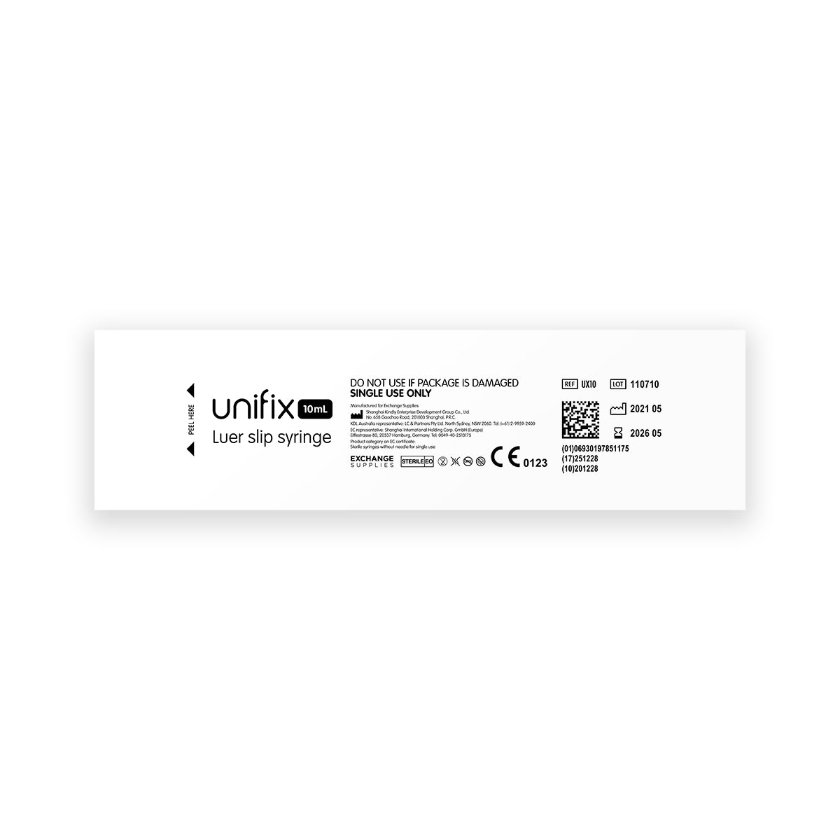 Unifix 10ml Luer Slip Syringe x100 – Medisave UK