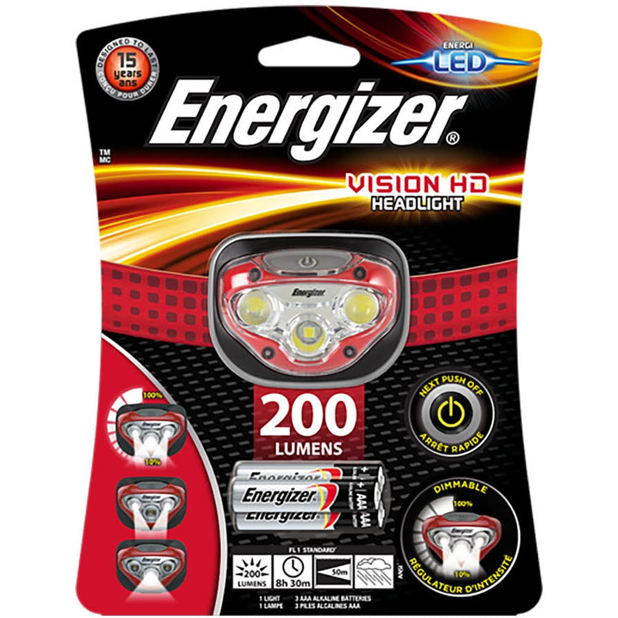 Energizer Vision HD 3xAAA Headlight – Medisave UK