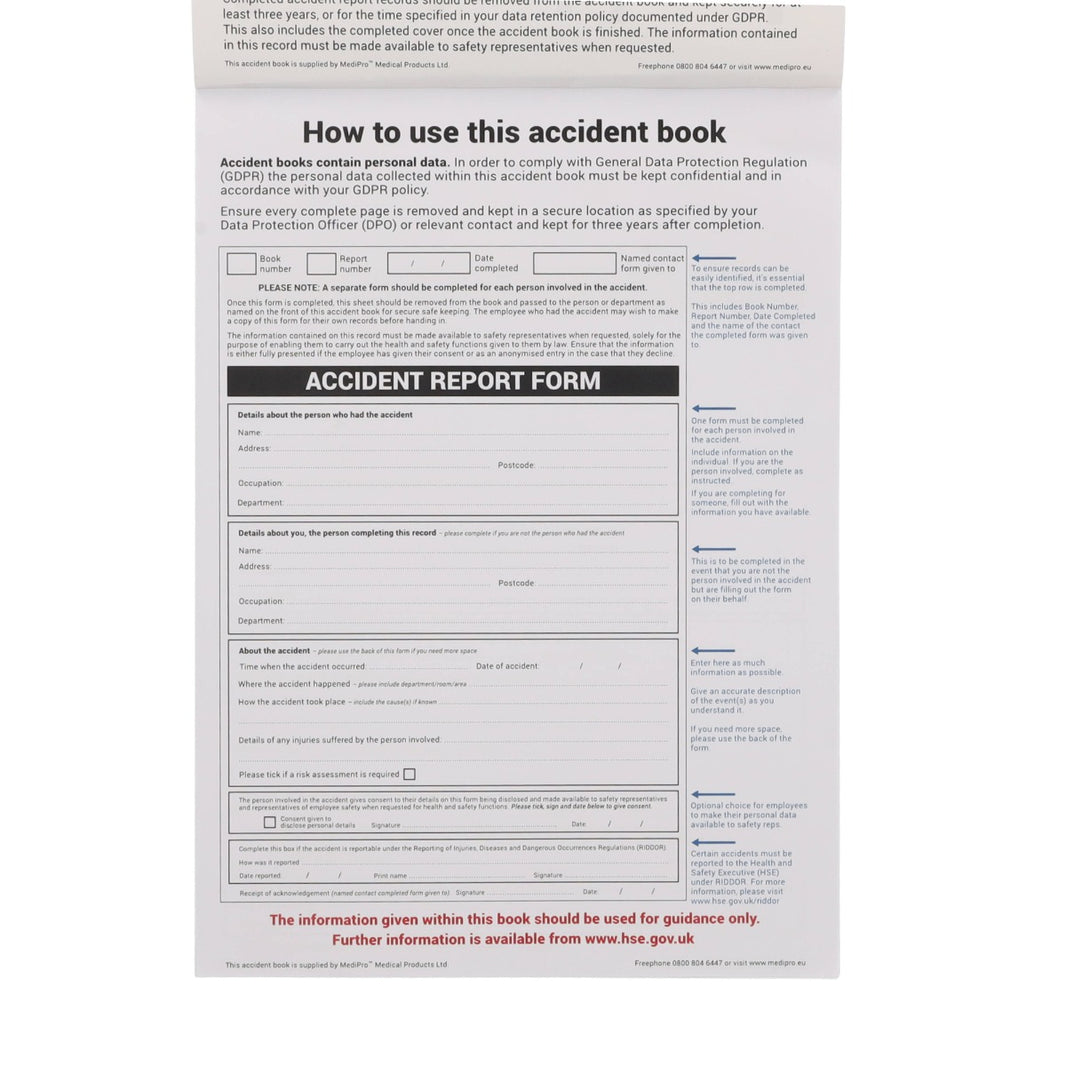 Accident Books – Medisave UK