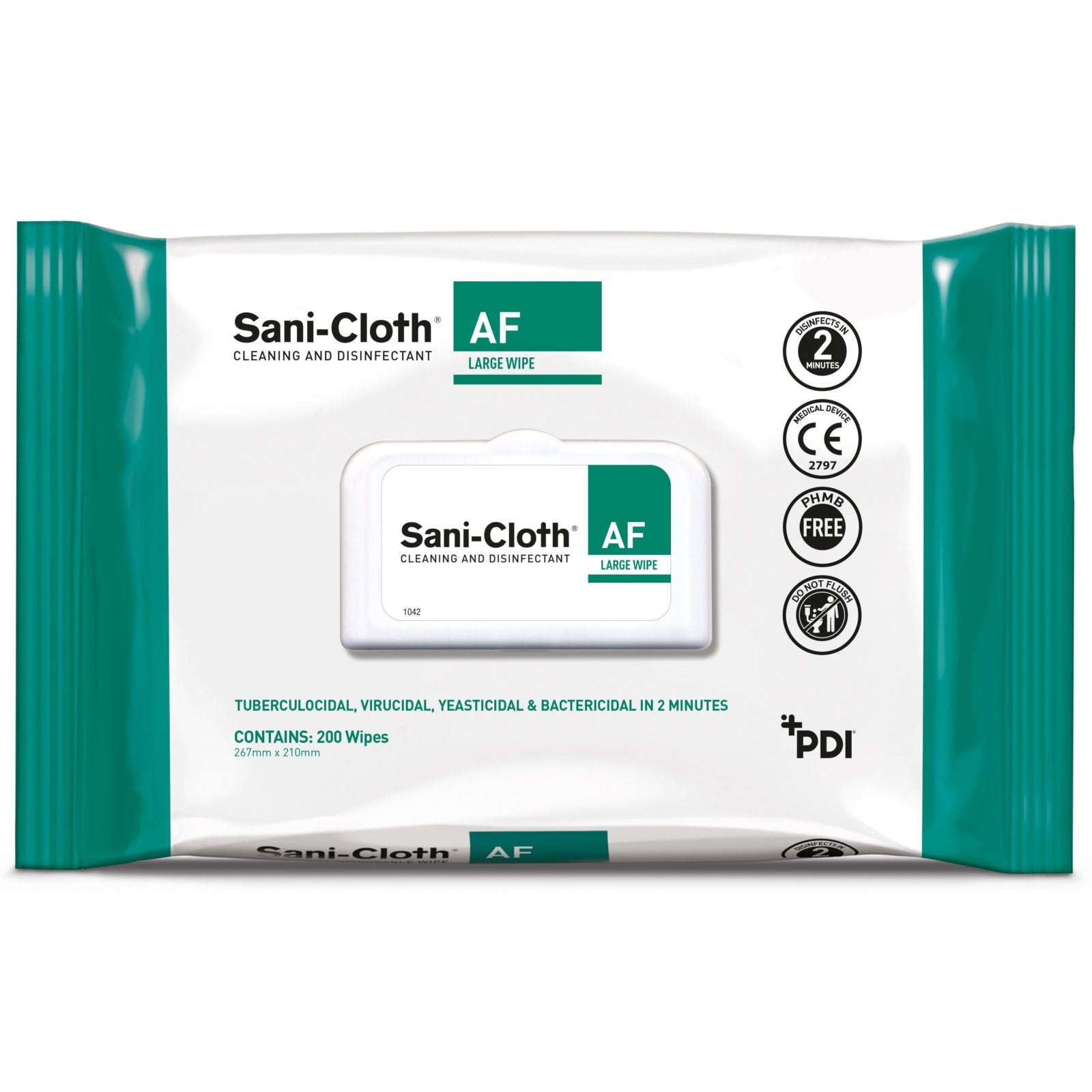 PDI Sani Cloth Wipes - Universal Disinfectant Wipes x 200 – Medisave UK