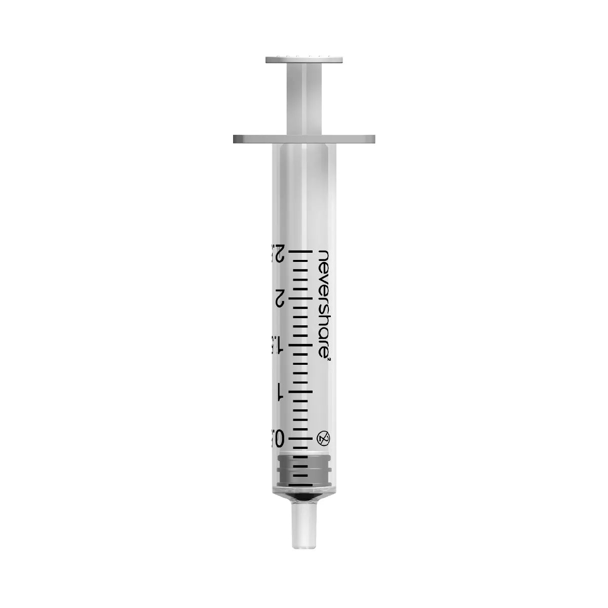 2ml Nevershare Syringe: White (Luer Slip) X 100 – Medisave UK