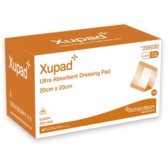 Xupad Ultra Absorbent Dressing Pad 10 x 20cm – Medisave UK